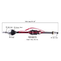 Quality TO10573 CV Axle Assembly Heavy Duty Clamp TPEE Boot Cold Forging Grinding for sale