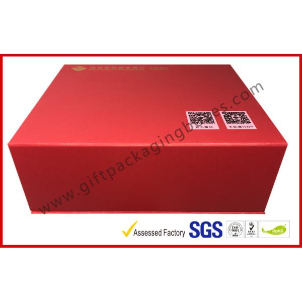 Quality Red special paper Magnetic Luxury Gift Boxes with silk paper tray for sale