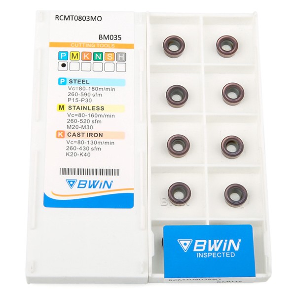 Quality Rcmt 0803 Mo Cnc Turning Tool Inserts Round Steel Carbide Cutting Inserts for sale