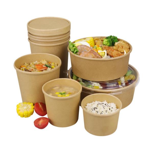 Quality Food Grade Takeout Food Container Paper Bowl Customization and Bicolor for sale