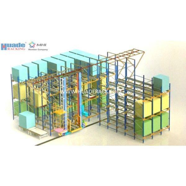 Quality ASRS Solution Shuttle Racking System Stacker Crane Combined With Shuttle for sale