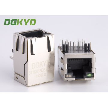 Quality Shielded Gigabit ehternet RJ45 PCB Connector with Transformer RJ45 Network for sale