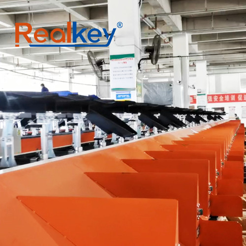 Quality Automatic Parcel Sorter Package Sorting System With Heavy Duty Tray Safety Design for sale