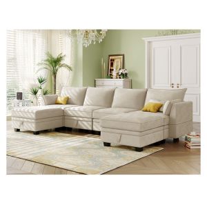 Quality Multifunctional Contemporary Modular Sofa Bed Extendable Breathable for sale