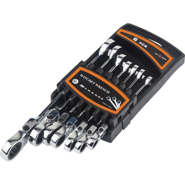 Quality 72T 7PCS Flexible Ratchet Wrench Set for sale