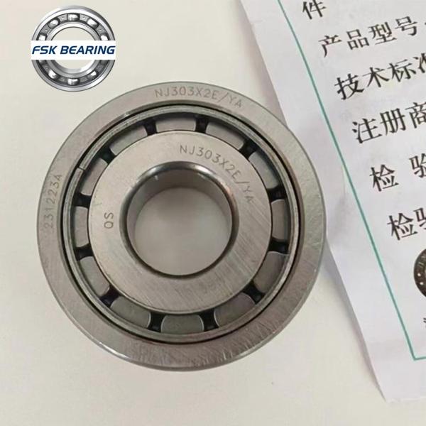 Quality Steel Cage NJ303X2E/YA Cylindrical Roller Bearing Gearbox Bearing China Manufacturer for sale