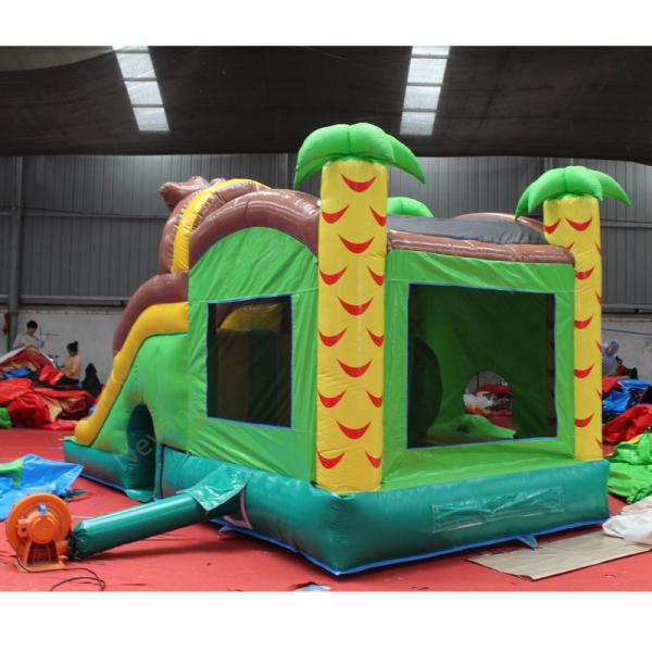 Quality 5-7 Years Age Range Inflatable Bouncy Castle Combo with Customized Color Outdoor for sale