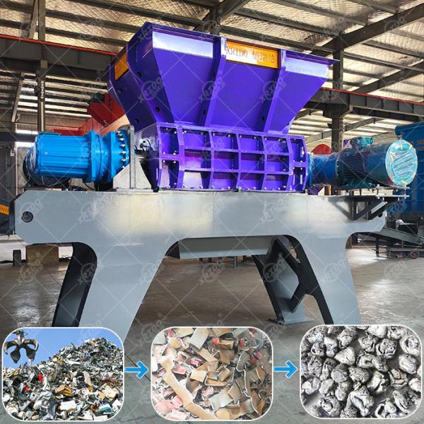 Quality Waste Shredder Scrap Metal Double Shaft Aluminum Shredder For Sale Waste Metal Shredder Scrap Metal Recycling Machine for sale
