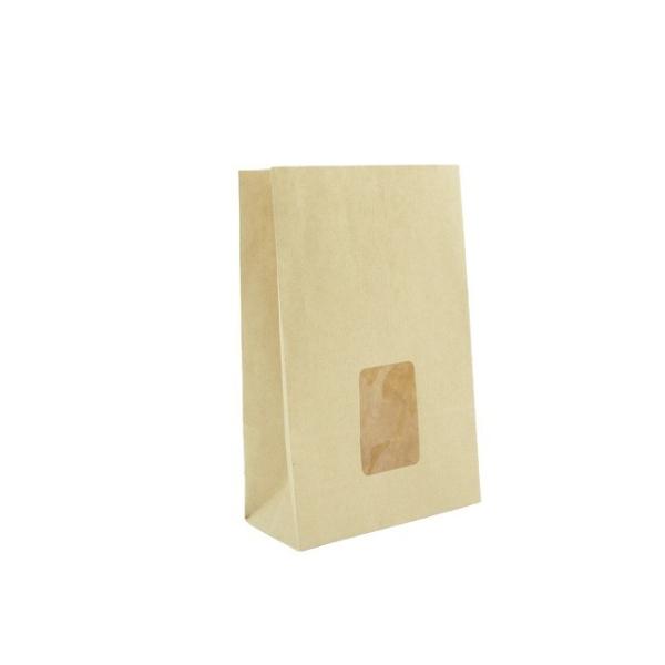 Quality Eco Friendly Disposable Bread Bags Paper Baguette Bread Bags With Window for sale