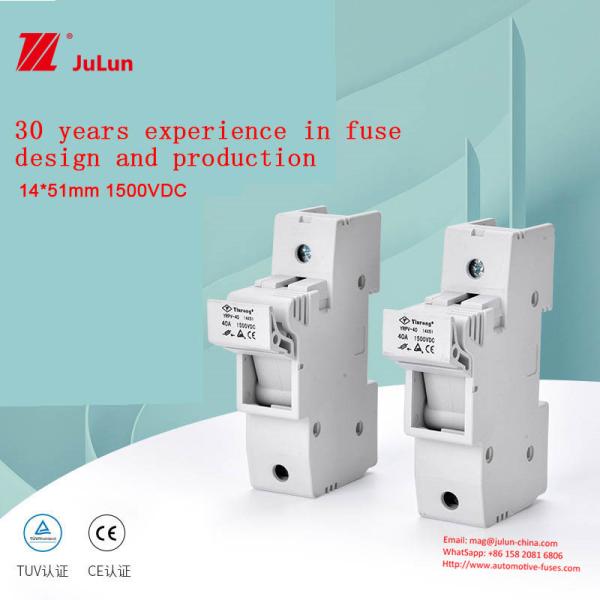 Quality Photovoltaic 20g Ceramic Solar PV Fuse Holder for sale