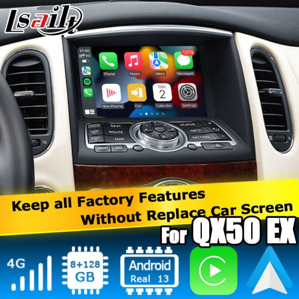 Quality Infiniti QX50 / EX EX35 EX37 Car android 13 System interface box With carplay android auto Display Lsailt for sale