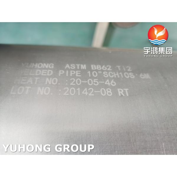 Quality ASTM B862 Ti2 Titanium Welded Pipes For Heat Exchanger for sale
