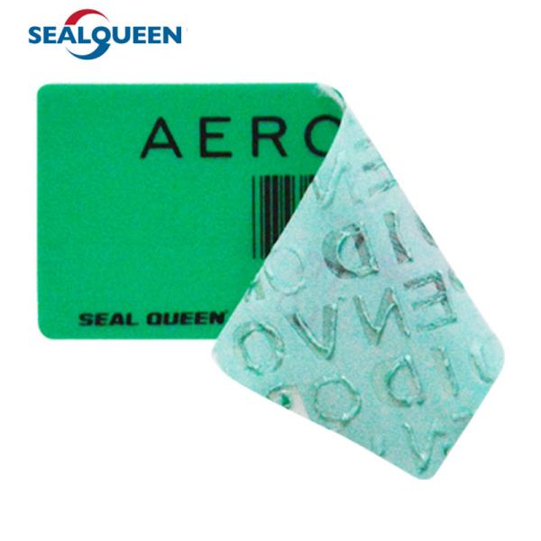 Quality Customize Tamper Evident Waterproof Security Sticker Tape Anti Fake for sale
