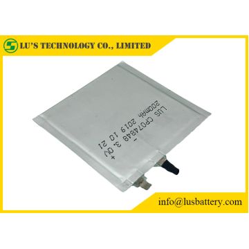 Quality 48x48mm 3V 200mAh Flat Lithium Ion Primary Battery CP074848 For NFC Patch for sale
