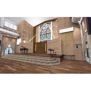 Quality Church Linear Custom Grooved Acoustic Wall Panels Tongue And Grooved Sound for sale