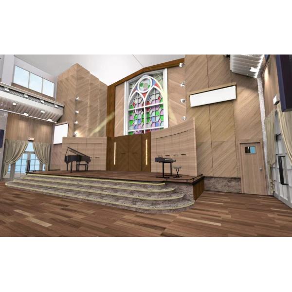 Quality Church Linear Custom Grooved Acoustic Wall Panels Tongue And Grooved Sound Absorption Board for sale