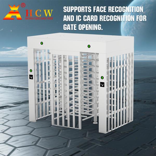 Quality Smart Access Control Full Height Turnstile Stainless Steel For Construction Site for sale