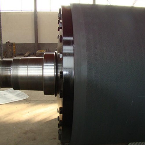 Quality Rubber Covered Grooved Press Roll for Press Section in Paper Making Machine with for sale