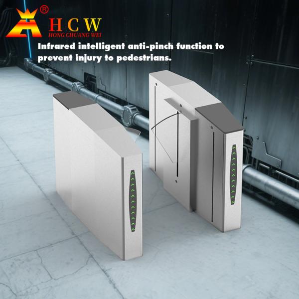 Quality Pedestrian Channel 304 Stainless Steel Wing Gate, Suitable for Subway Stations for sale