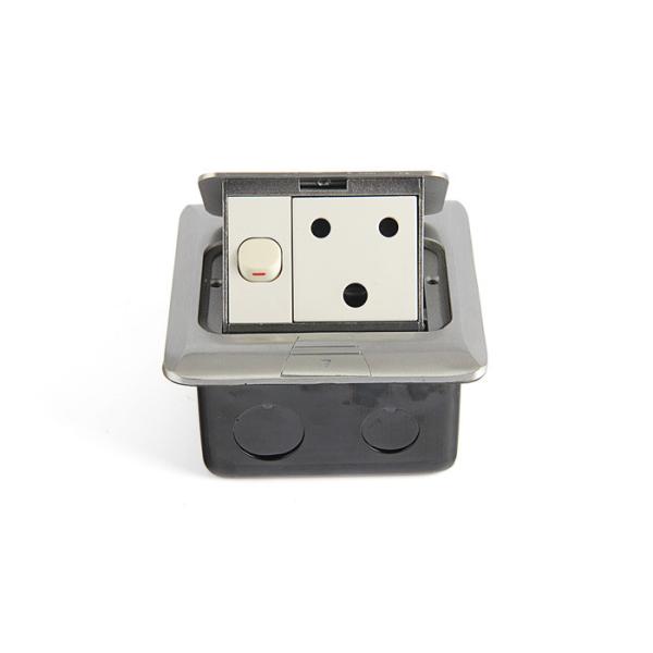 Quality SA Concrete / Marble / Hardwood Purpose Pop Up Floor Outlet With 2 Pin Socket And South Africa Plug for sale