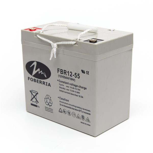 Quality Sealed Lead Acid Rechargeable Battery 12v 55ah For Scooter / UPS for sale