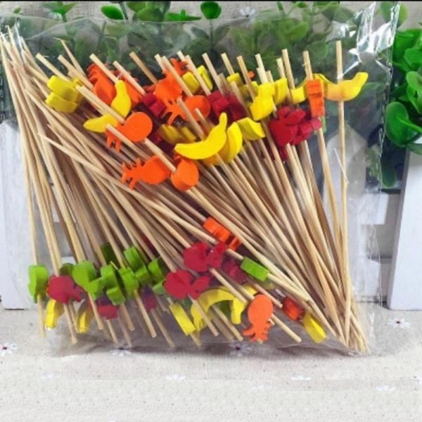Quality Disposable Bamboo Burger Sticks Length 9cm / 12cm for sale