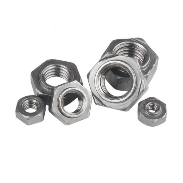 Quality M4 SS304 Stainless Steel A2-70 DIN934 Hex Nut Hexagon Nut with Coarse Thread for sale