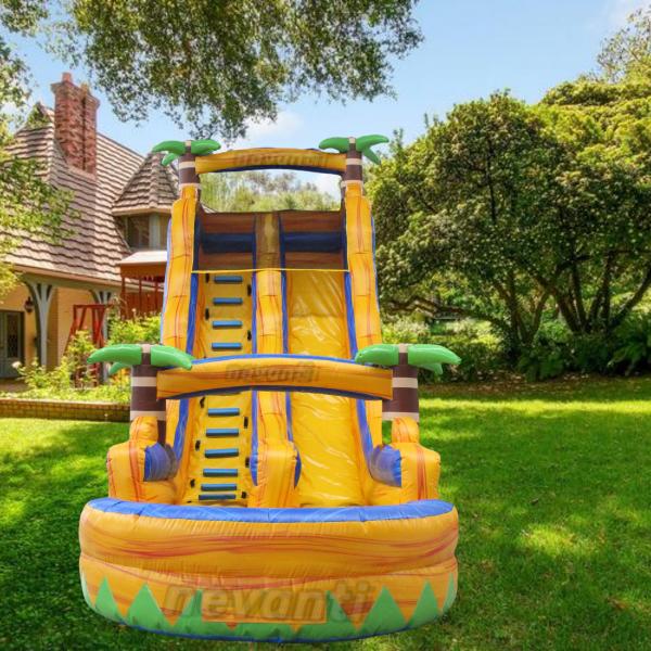 Quality Outdoor Inflatable Water Slide for Children and Adults Accommodates 5-10 for sale