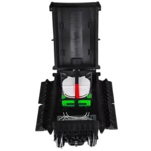 Quality FTTB 24 Port Fiber Termination Box Wall Mount Black IP68 OM1 96Core for sale