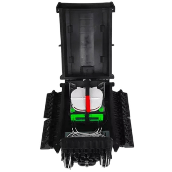 Quality FTTB 24 Port Fiber Termination Box Wall Mount Black IP68 OM1 96Core for sale