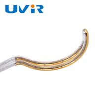 Quality 240V 600W Gold Coated Quartz Infrared Heating Lamp for sale