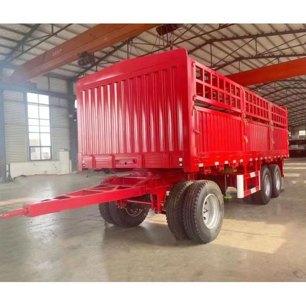 Quality Capacity Transport Trailer Cargo Timber Transport Draw Bar Full Trailer For Transport for sale