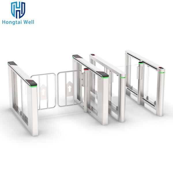 Quality RS485 RS232 Swing Access Control Turnstile Gate With Fingerprint / Face Recognition for sale