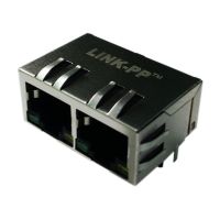 Quality XFATM2SA-CLxu2-4MS Dual Rj45 Jack 10/100Base-T Shield W/LED for sale