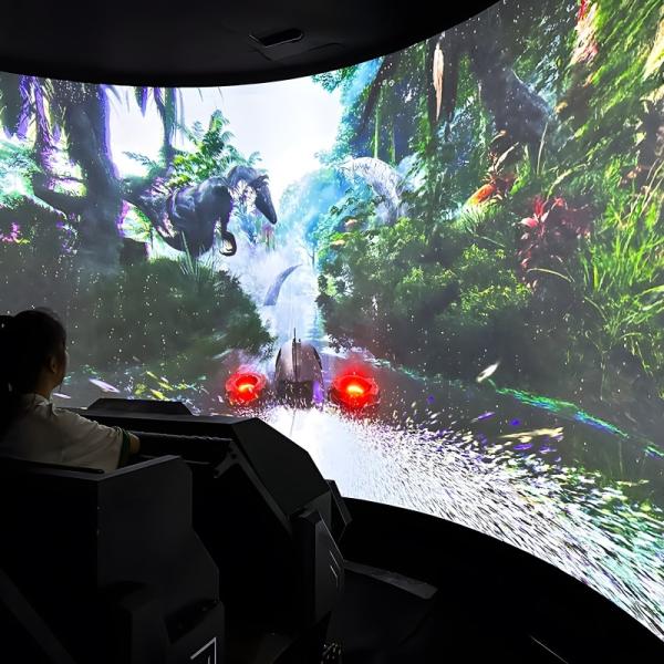 Quality Dynamic Virtual Reality Simulator Cinema Track Wall Projection for sale