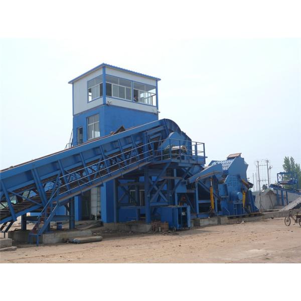 Quality Scrap Steel Shredder Machine / Flattened Metal Recycling Shredder Plc Operation for sale