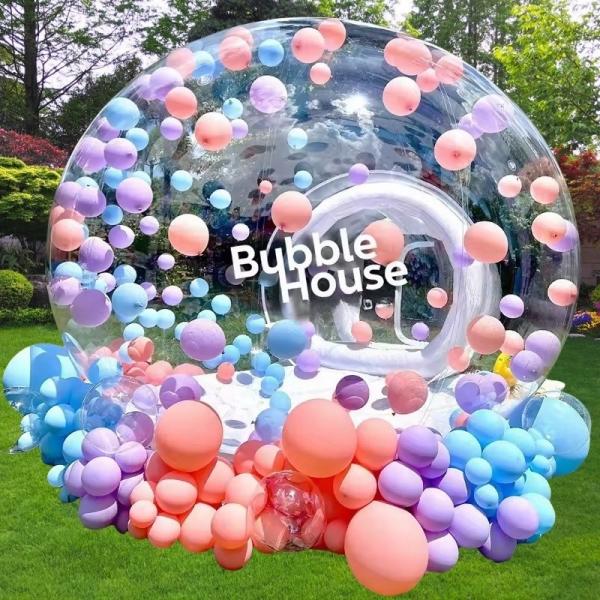 Quality Transparent Party Luxury Bubble House Inflatable with Custom Logo Print Option for sale