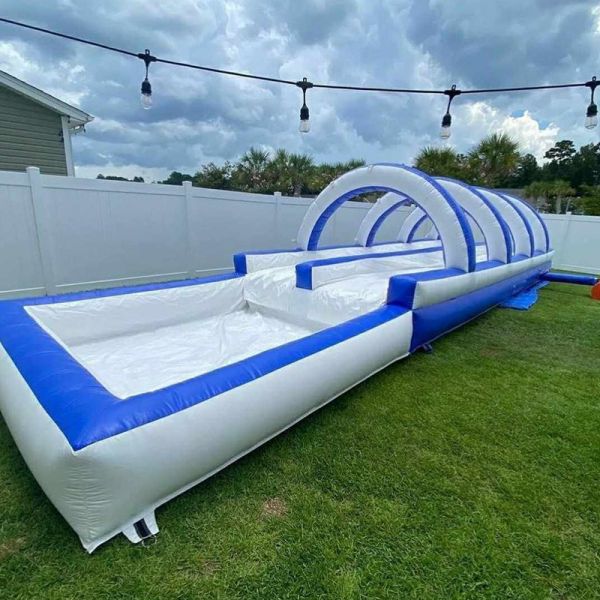 Quality Customized Color Water Slide Inflatable with Big Water Pool 12x3x3m or for sale