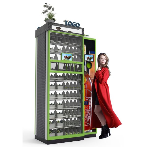 Quality QR Code Potted Flowers Smart Bouquet Vending Machine 20-40 KU for sale