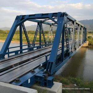 Quality Prefabricated Steel Bailey Bridge with 120 Tons Carry Capacity Featuring Alkyd for sale