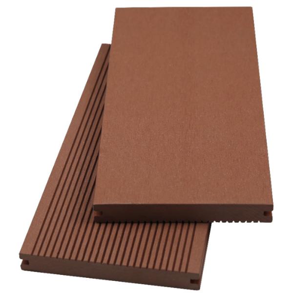 Quality Weather Resistant Sliver Deck WPC Decking Brown 150X25mm INTERTEK for sale
