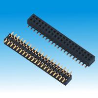 Quality 1.0 mm H 2.0 Dual Row Straight Right Angle Type Female Header Connector for sale