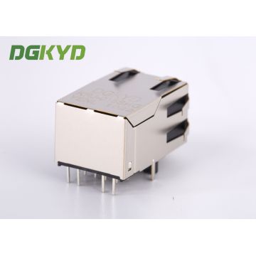 Quality Megabit Female RJ45 PCB Connector Internal Magnetics Surface Mount for sale