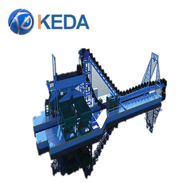 Quality Wheel Bucket 80M3/Hour Gold Mining Dredger Machine 12M for sale