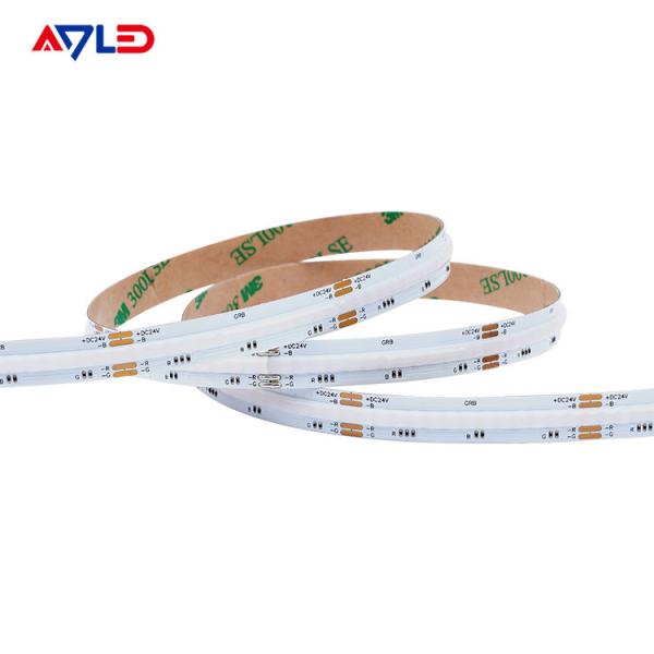 Quality 5M RGB LED Strip COB No Dots Color Changing Cuttable 10MM 24V Waterproof IP65 IP67 IP68 for sale