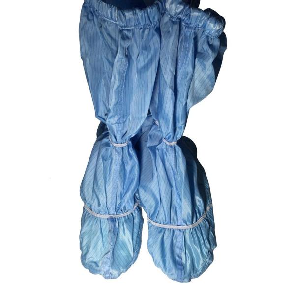 Quality PVC Dotted Long Sleeve Electrostatic Dissipative Shoes Washable With Ties for sale