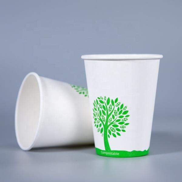 Quality Disposable Single Wall Coffee Paper Cups Custom Printed Eco Friendly for Coffee for sale