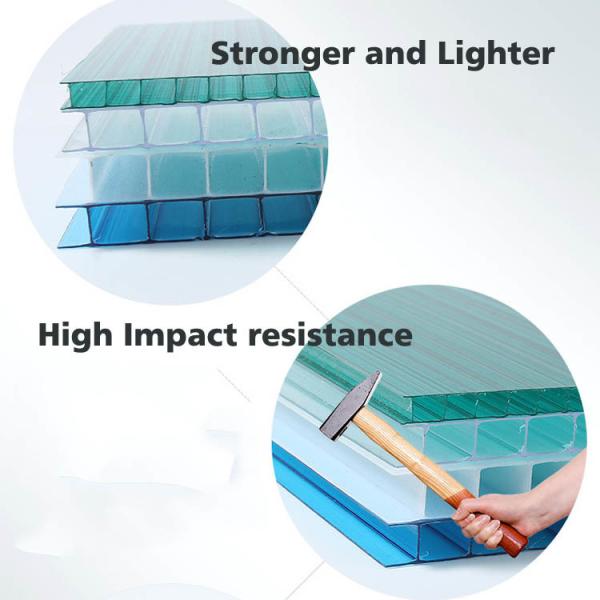 Quality Polycarbonate Hollow Plastic Sheet Board Polycarbonate Construction Materials for sale