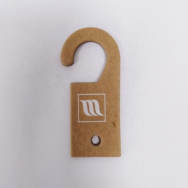 Quality Multifunctional Natural Color Socks Paper Hanger Cardboard J Hook For Display for sale