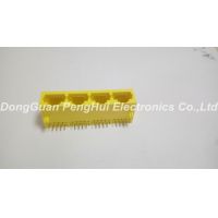 Quality 1x4 Port 90 Degree 8P8C Plastic RJ45 Modular Jack  Color  Yellow Tab down for sale